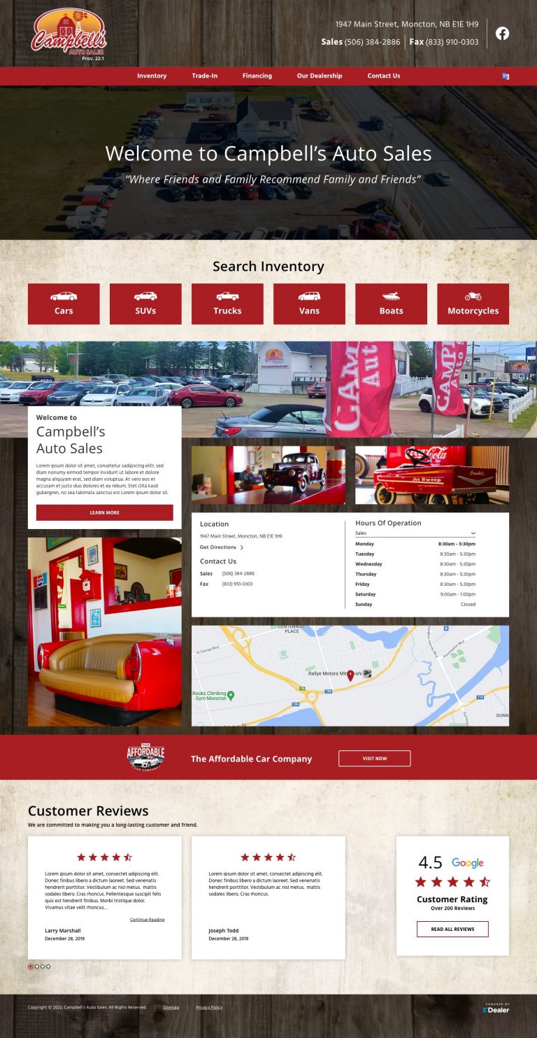 Campbell's Auto Sales - EDealer