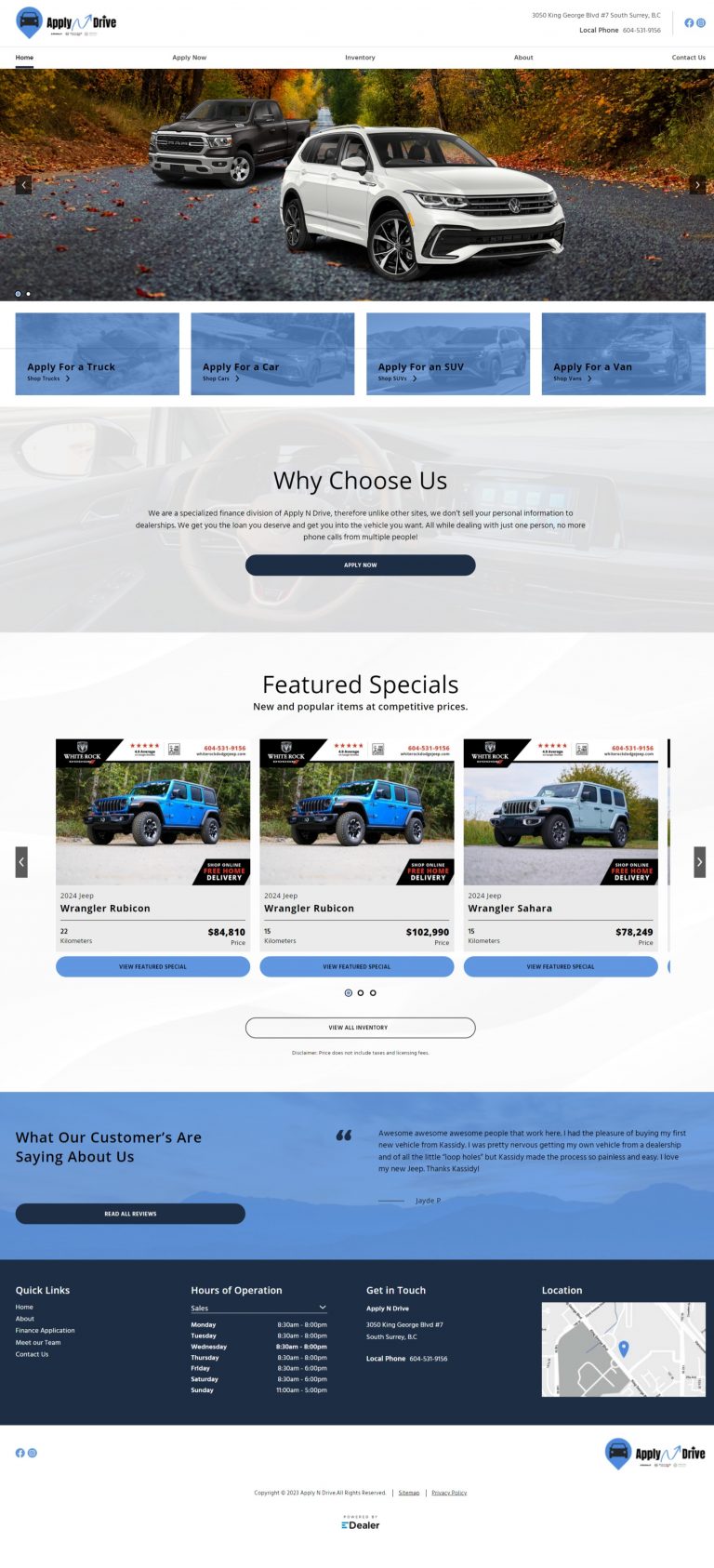 Apply N Drive - EDealer