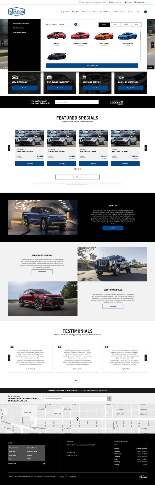 Don Wheaton Chevrolet GMC Buick Cadillac Ltd - EDealer
