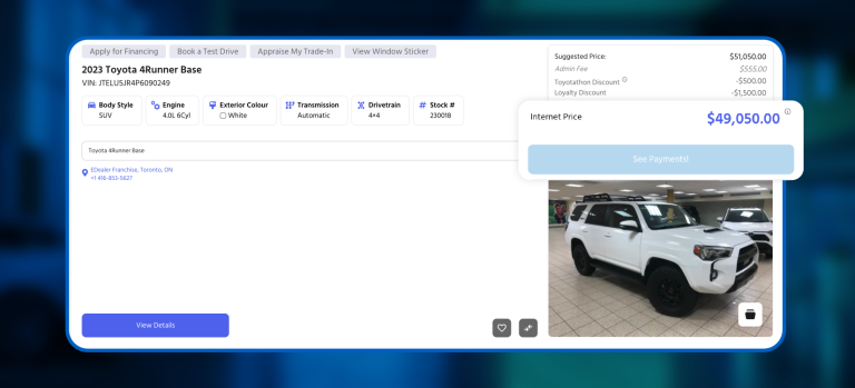 Ability to Hide Payments: Update Feature | EDealer